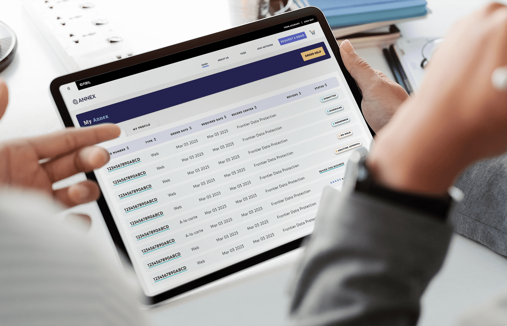 Annex: Leading Cloud Platform for Off-Site Information Management
